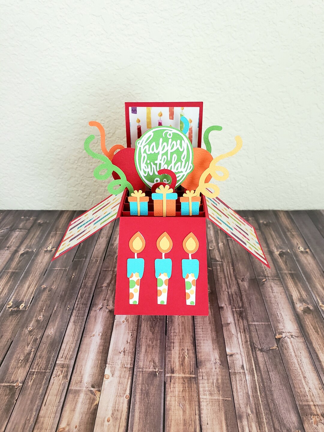 Birthday Box Card, Birthday Explosion Card - Etsy