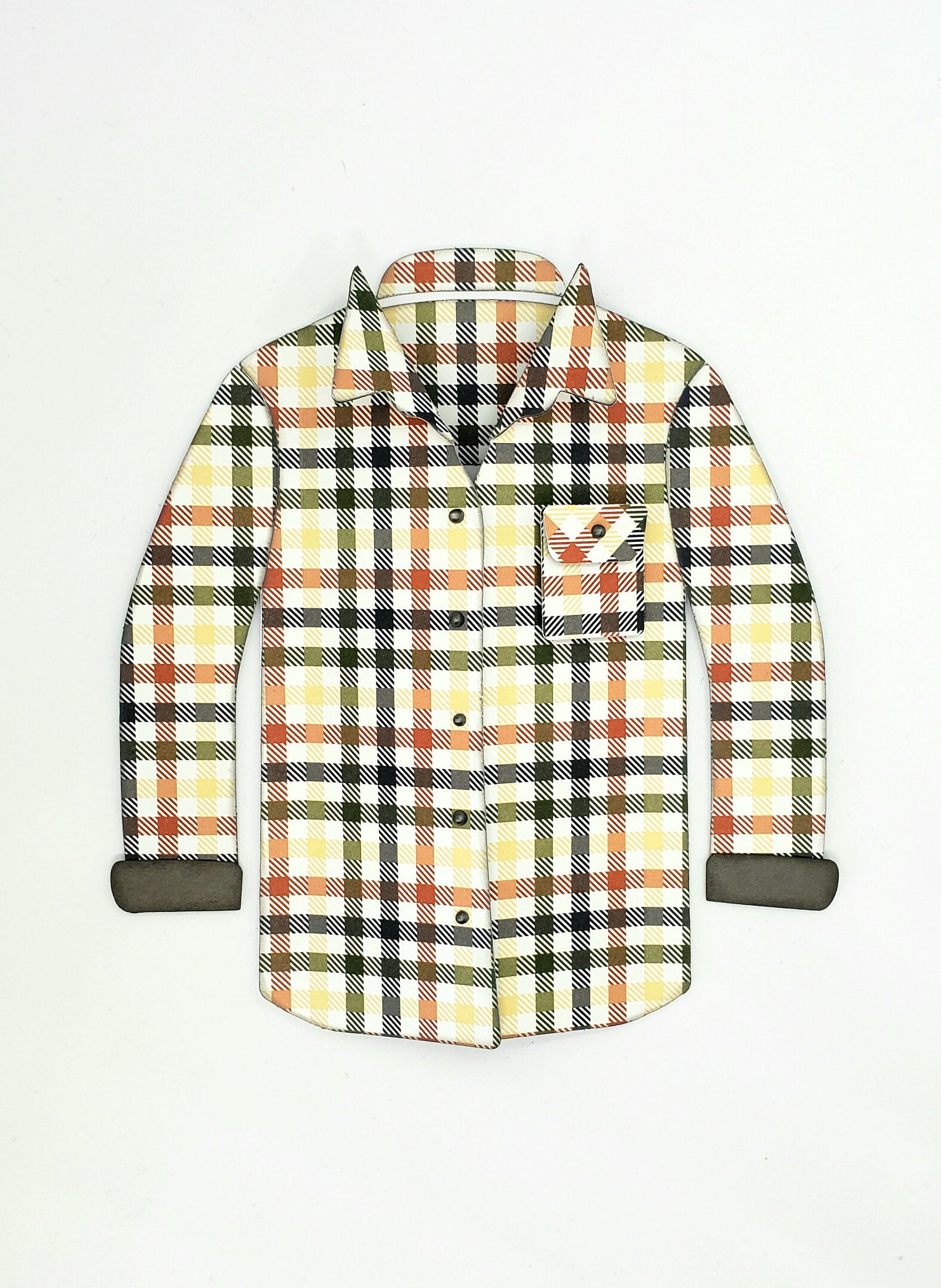 Flannel Shirt Card Father's Day card birthday card | Etsy