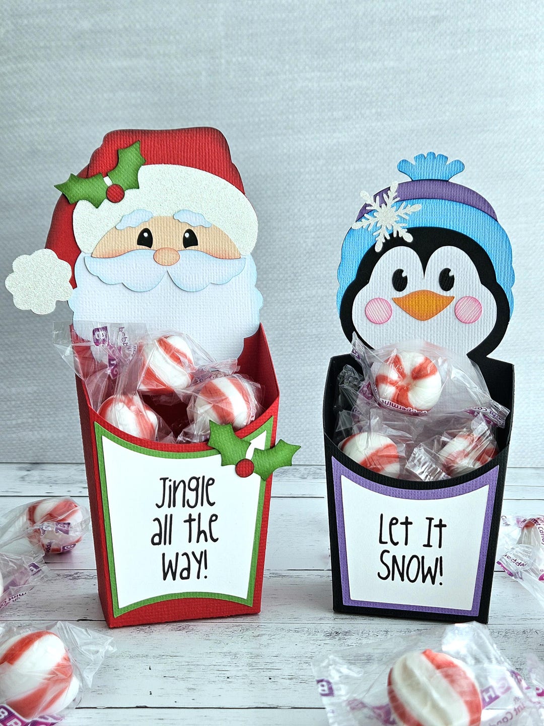 Santa Treat Box, Penguin Fry Box, Small Treat Boxes - Etsy