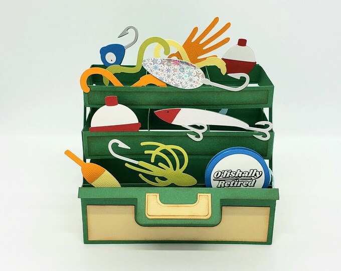 Tackle Box Card Box Card Fisherman Card Father's Day - Etsy