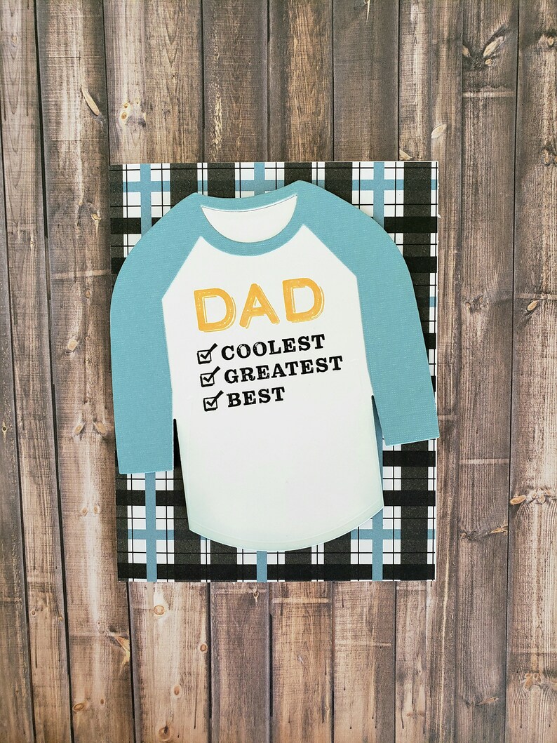 Coolest Dad T-shirt Card Father's Day Card Birthday Card - Etsy