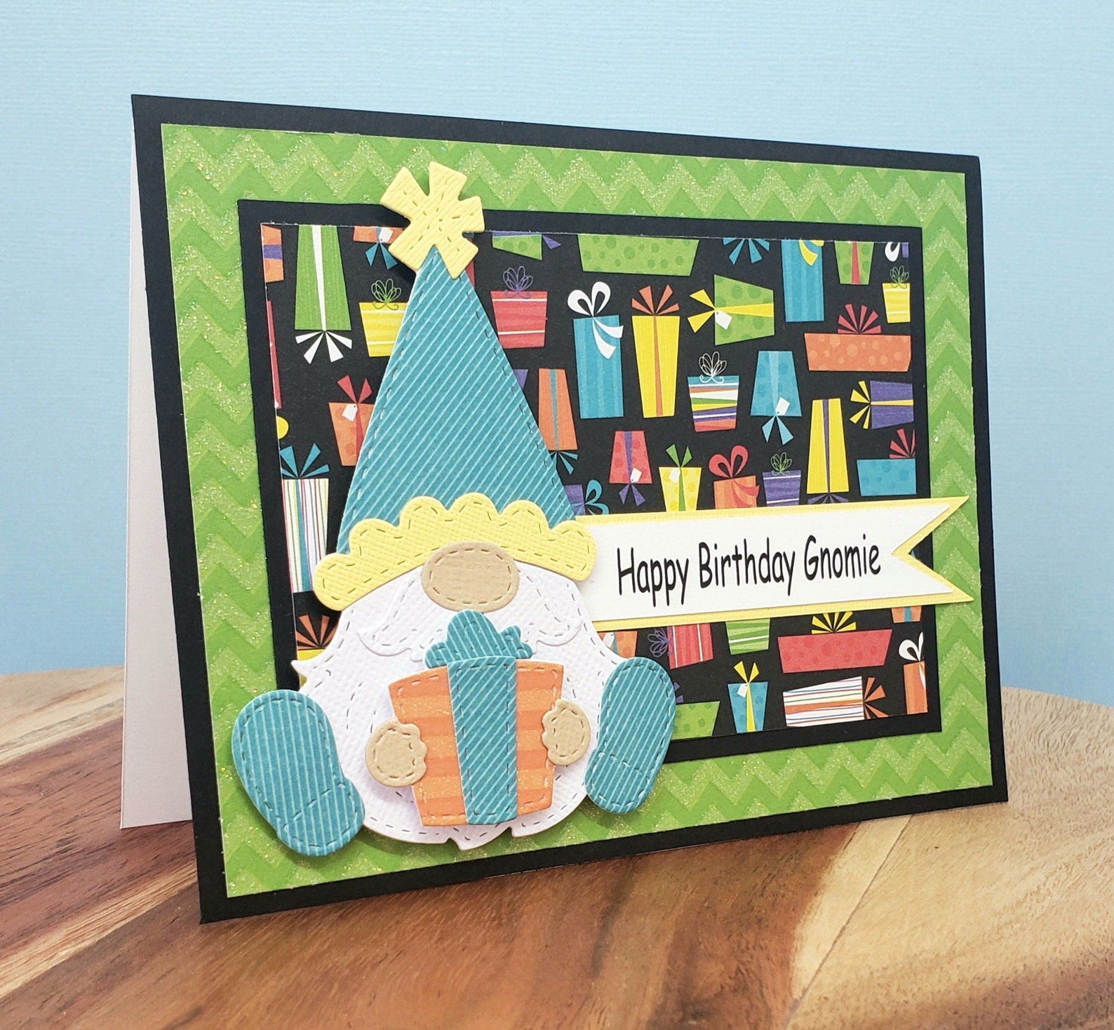 Happy Birthday Gnomie Card, Gnome Birthday Card - Etsy