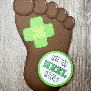 Heel Quickly Get Well Card, Foot Card - Etsy