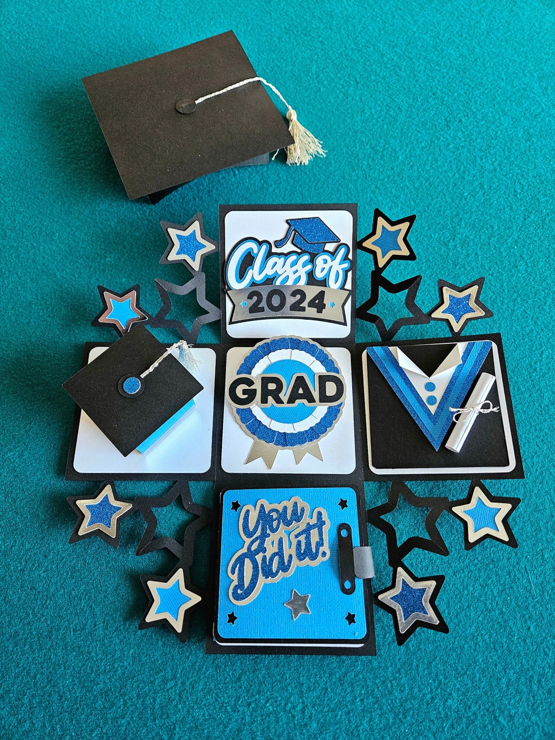 Graduation Explosion Box, Class of 2024, High School Graduate Keepsake ...