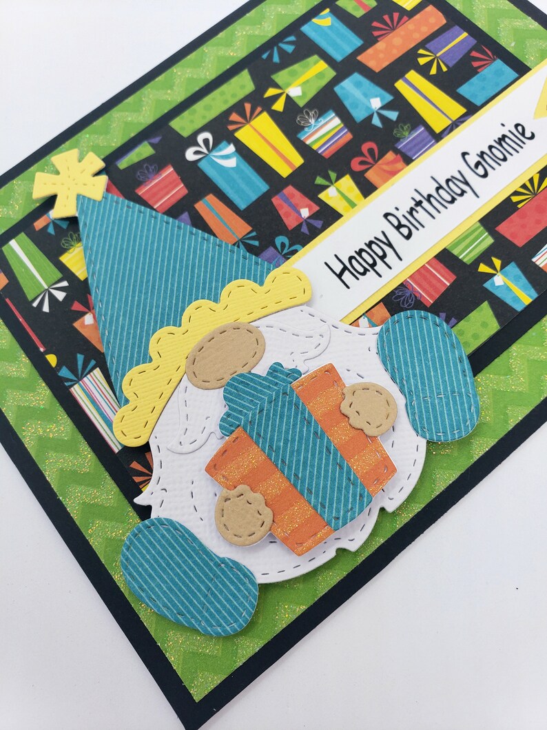 Happy Birthday Gnomie Card, Gnome Birthday Card - Etsy