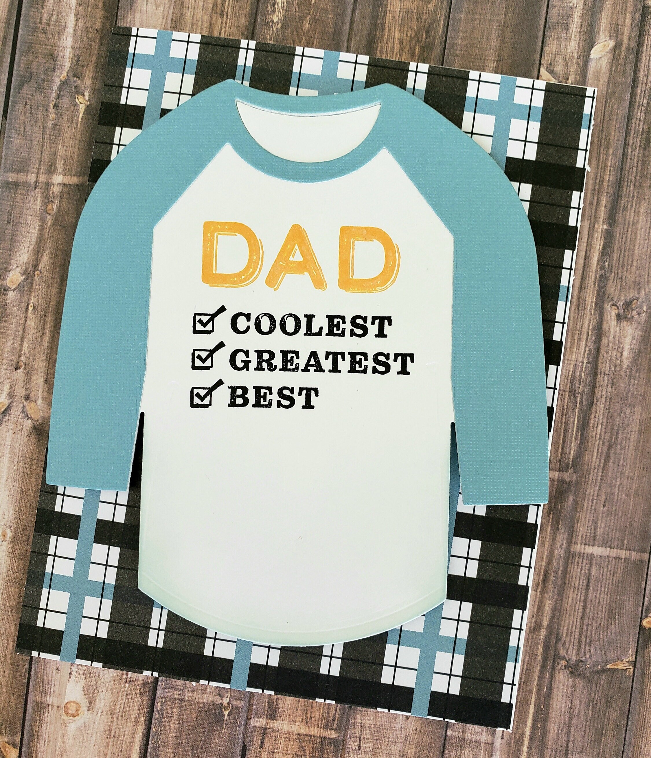 Coolest Dad T-shirt Card Father's Day Card Birthday Card - Etsy