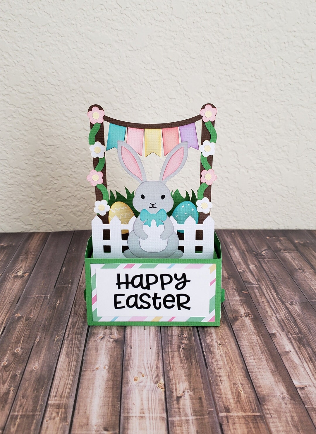 Easter Bunny Pop up Card, Easter Rabbit Card - Etsy