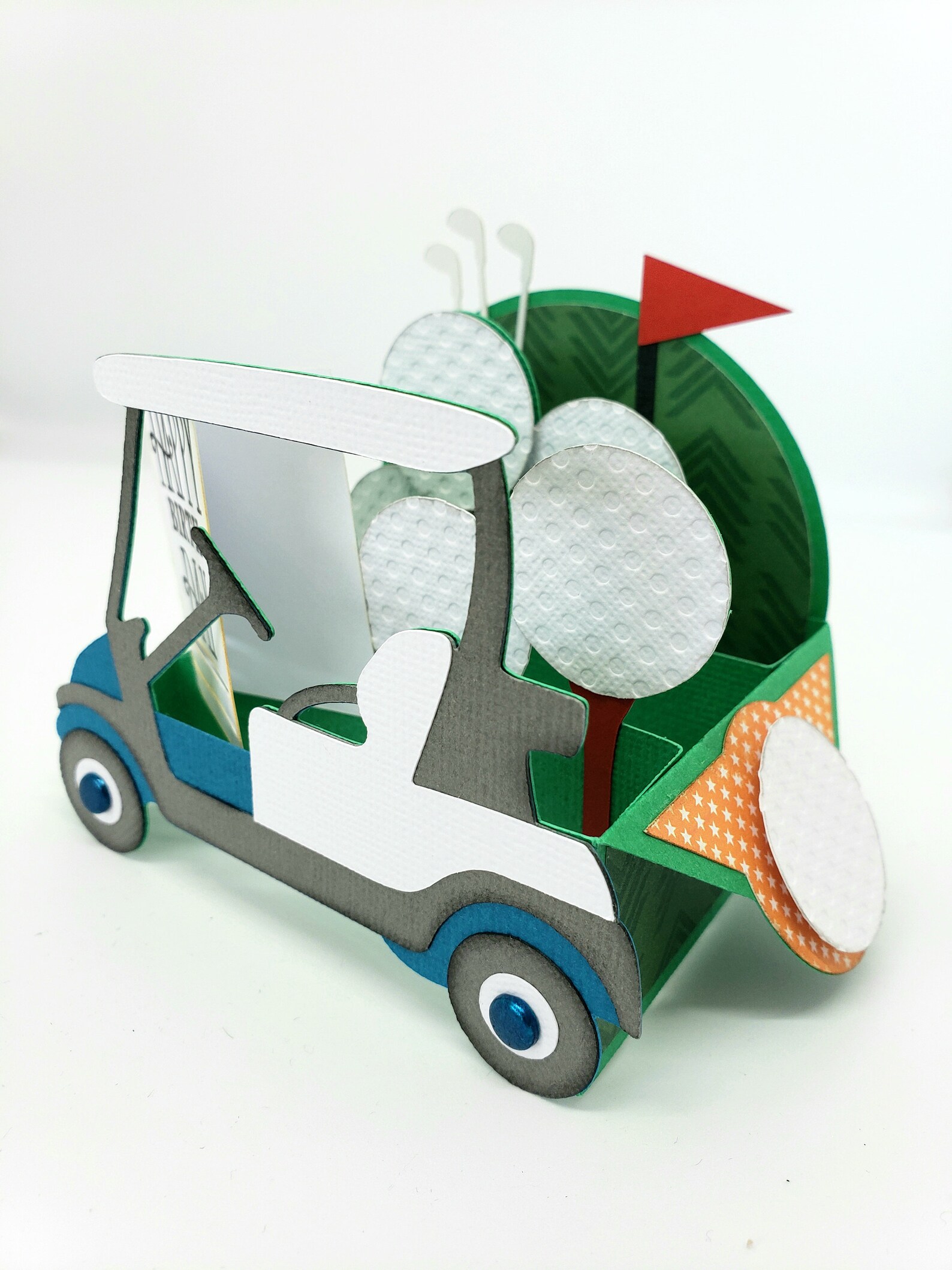 Golf Cart Box Card Father's Day Card Birthday Card - Etsy