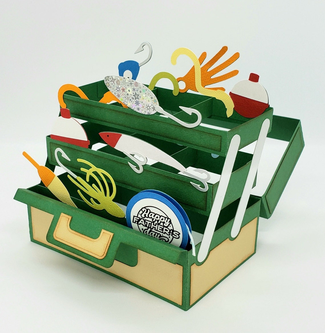 Tackle Box Card Box Card Fisherman Card Father's Day - Etsy