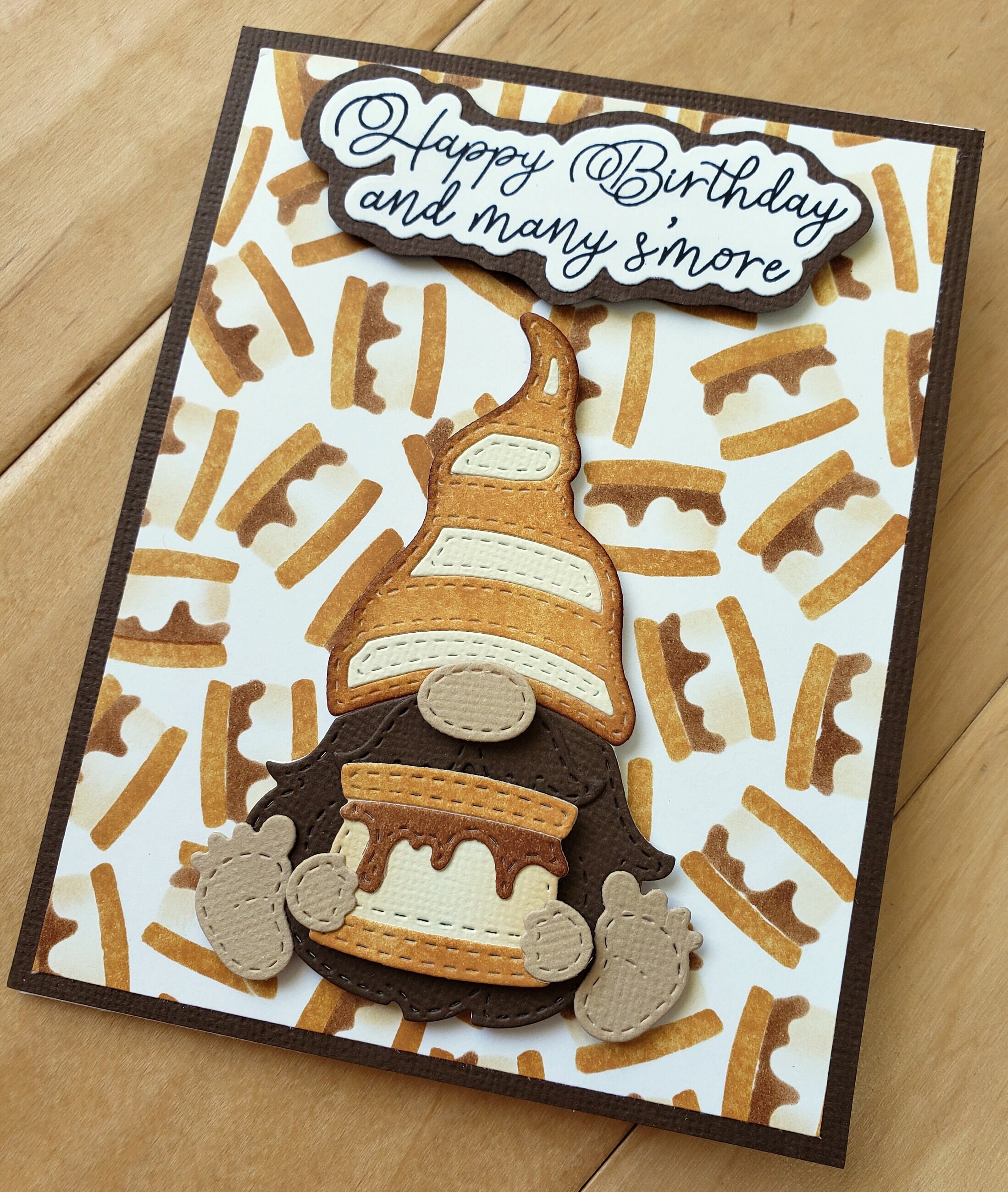 Smore Gnome Birthday Card - Etsy