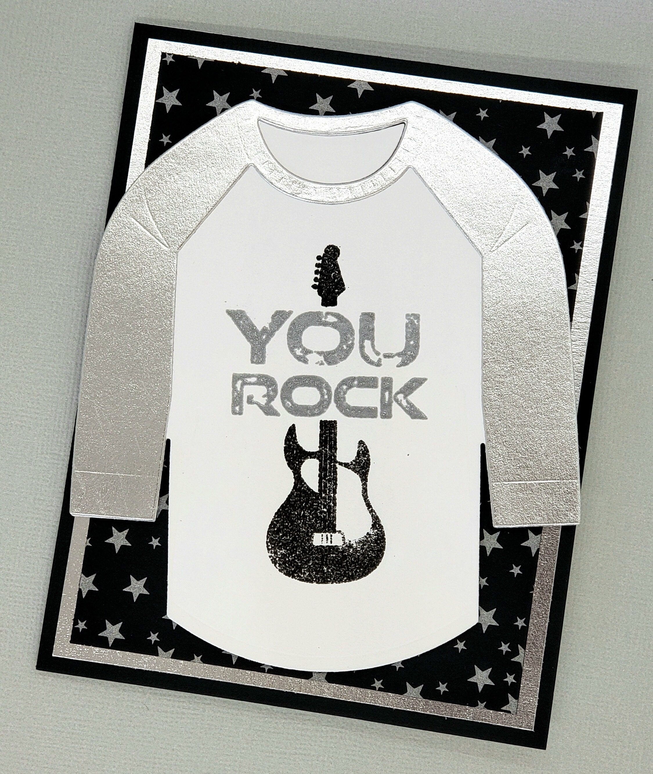 You Rock T-shirt All-occasion Card Thank You Card - Etsy