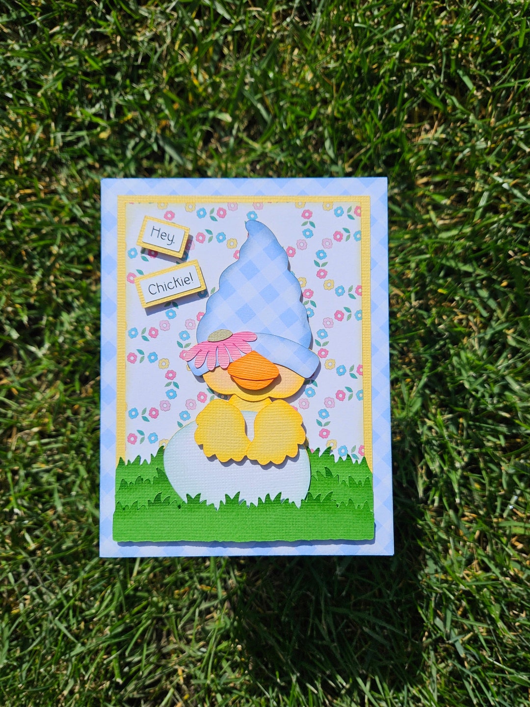 Hey Chickie Spring Card, Easter Chick Card, Baby Shower Card - Etsy