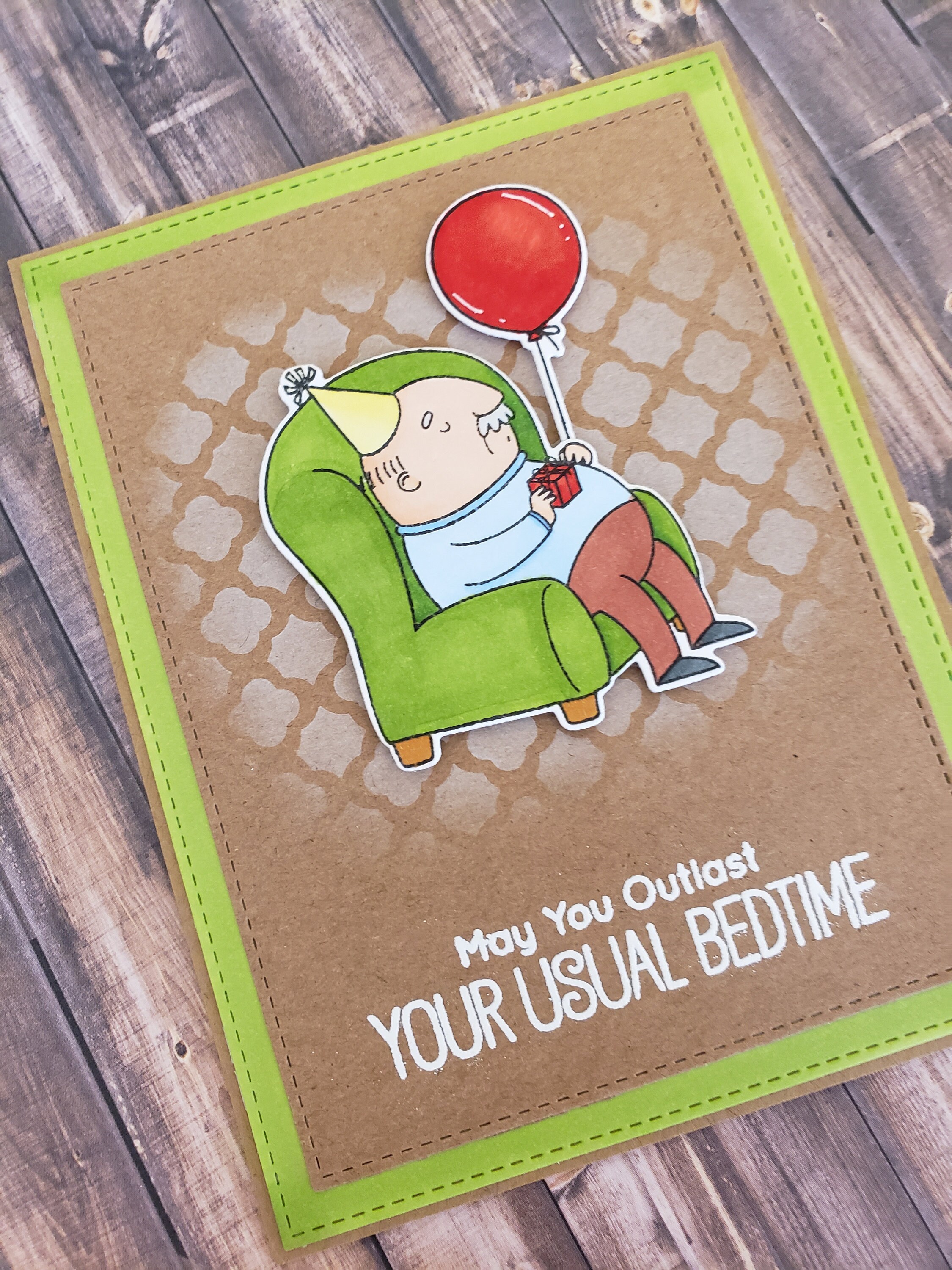 Partied Out Birthday Card, Over the Hill Card, Funny Old Man Card - Etsy