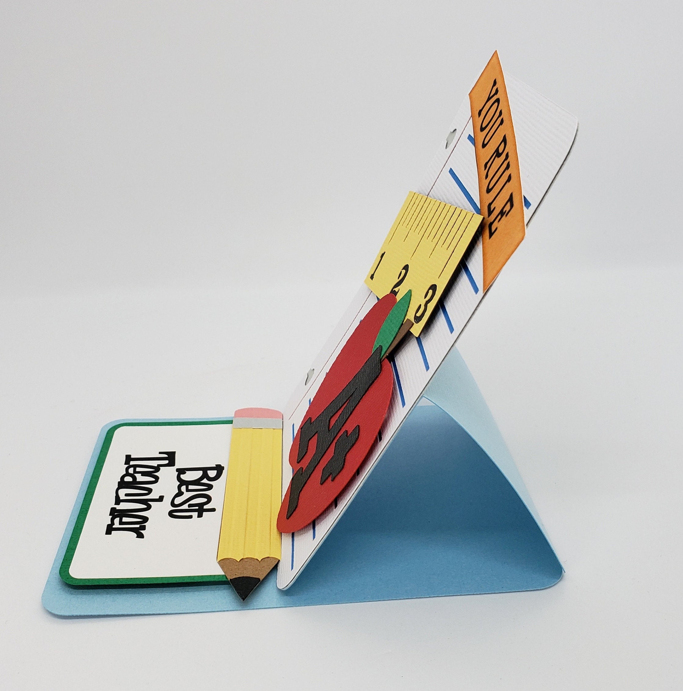 You Rule Easel Card Teacher Appreciation Card - Etsy