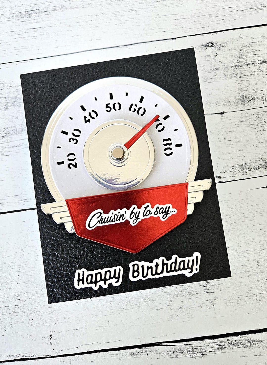 Speedometer Birthday Card, Interactive Card for Car Enthusiast - Etsy