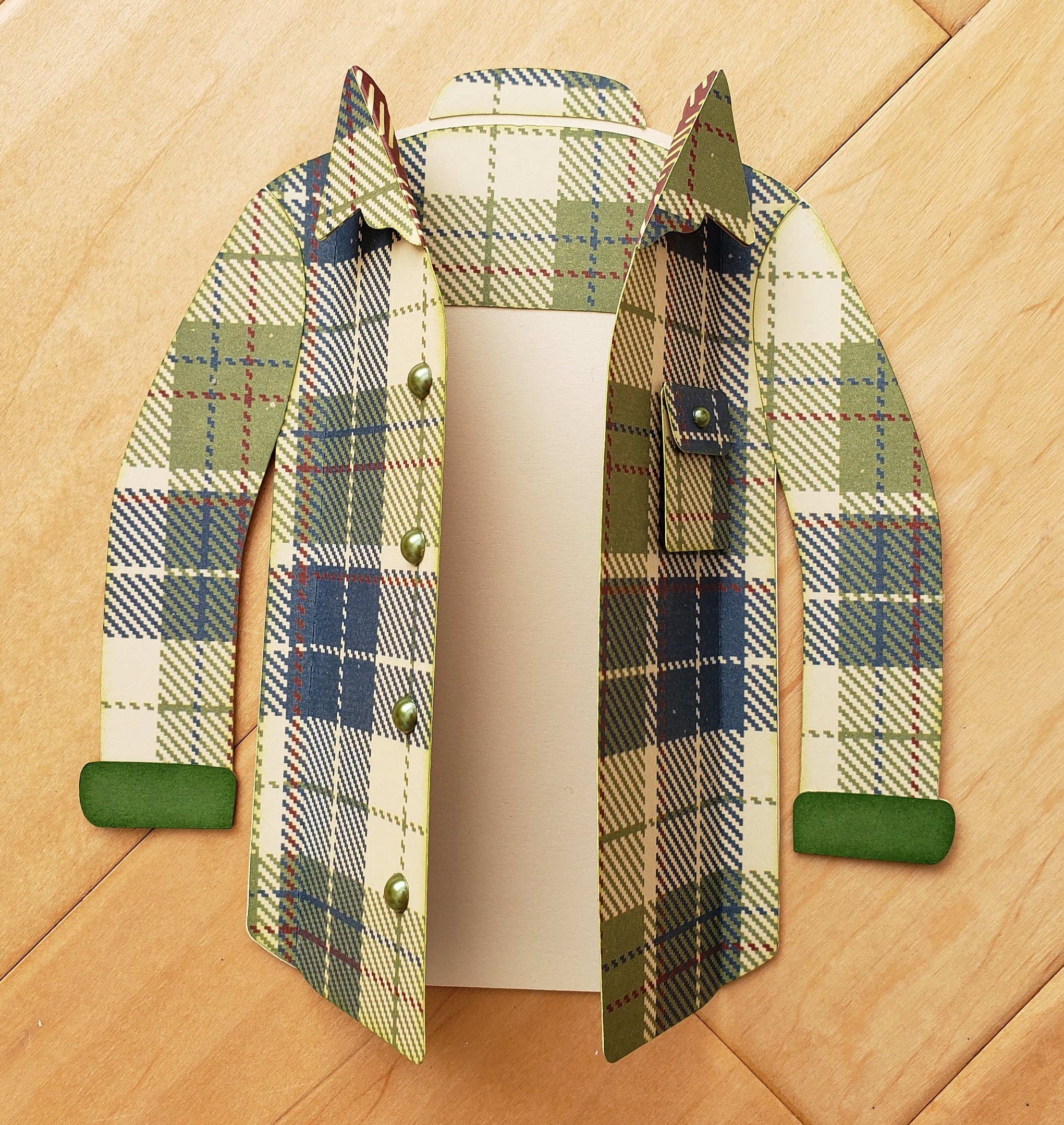 Flannel Shirt Card Father's Day Card Birthday Card - Etsy