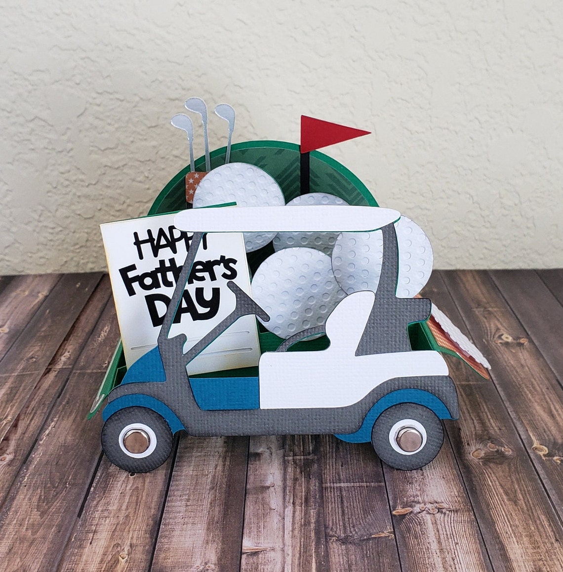 Golf Cart Box Card Father's Day Card Birthday Card - Etsy