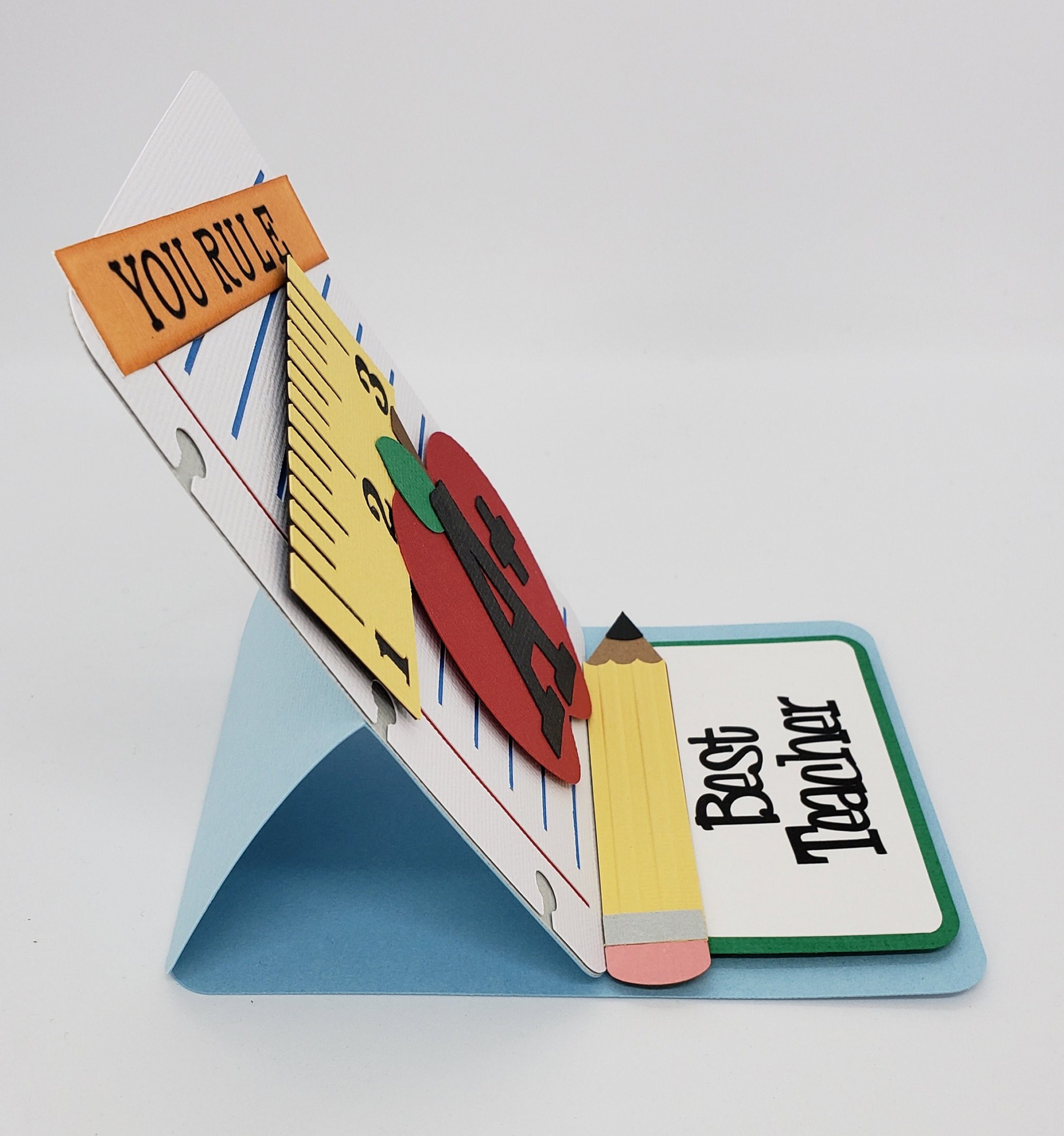 You Rule Easel Card Teacher Appreciation Card - Etsy