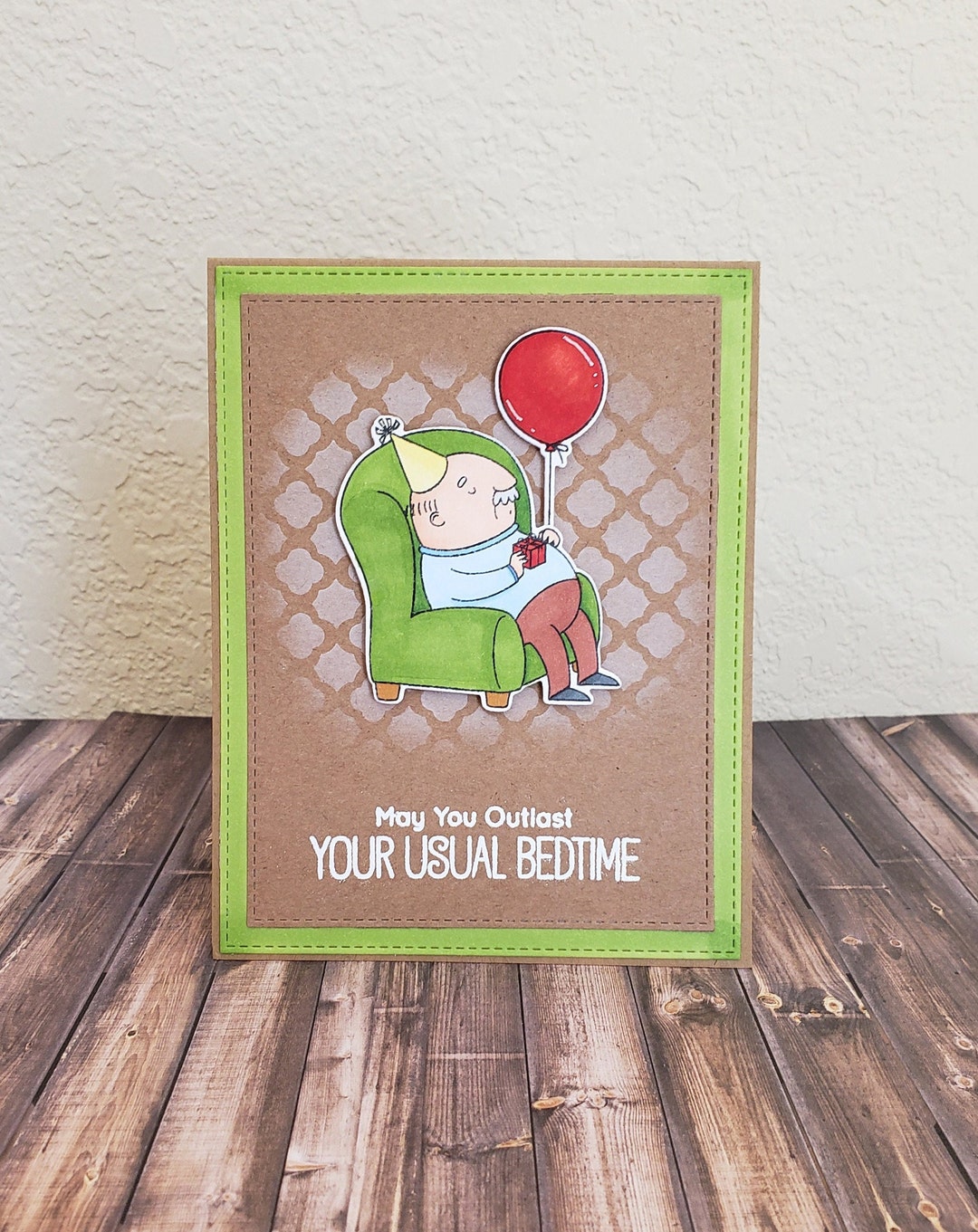 Partied Out Birthday Card, Over the Hill Card, Funny Old Man Card - Etsy