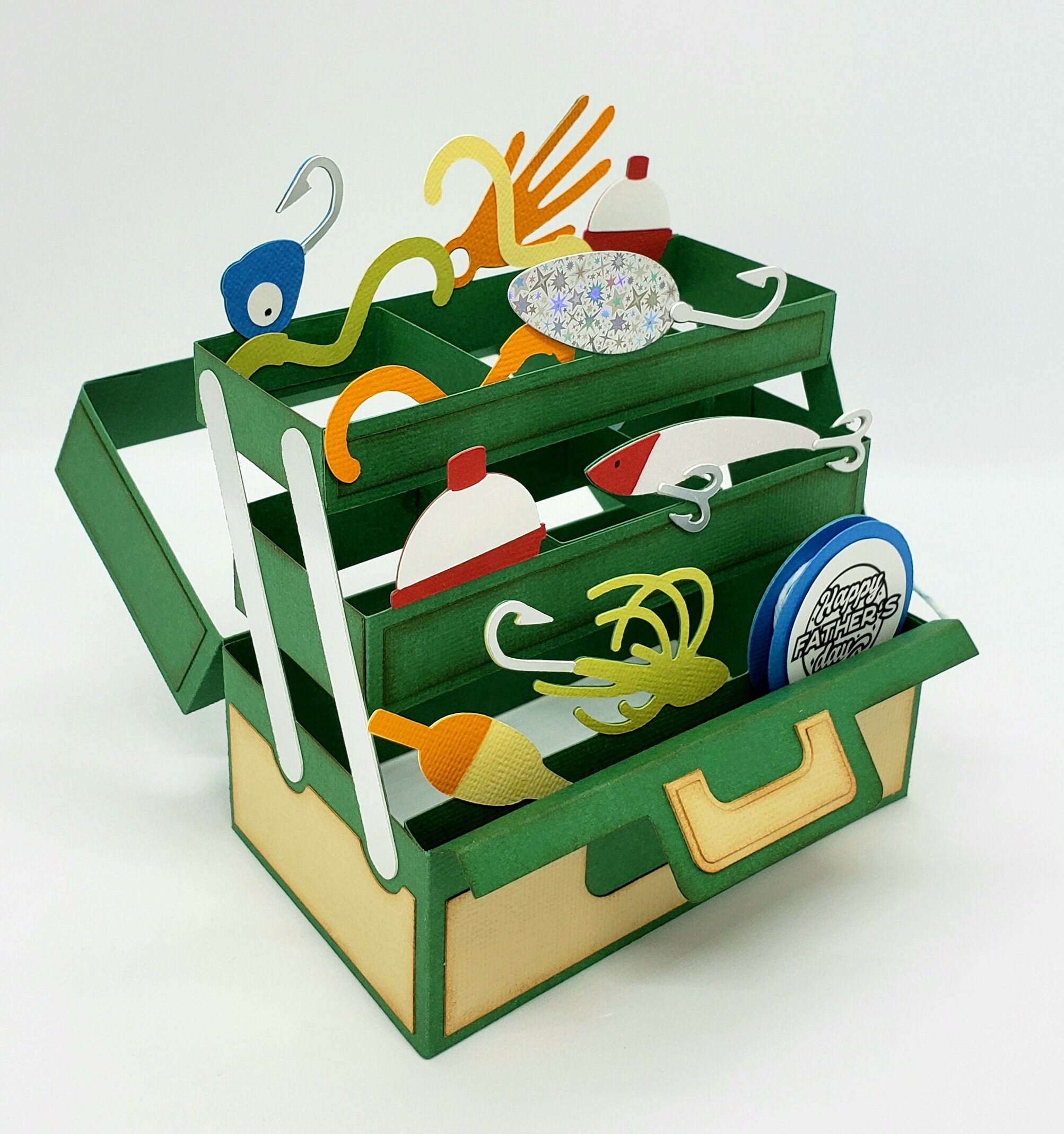 Tackle Box Card Box Card Fisherman Card Father's Day - Etsy