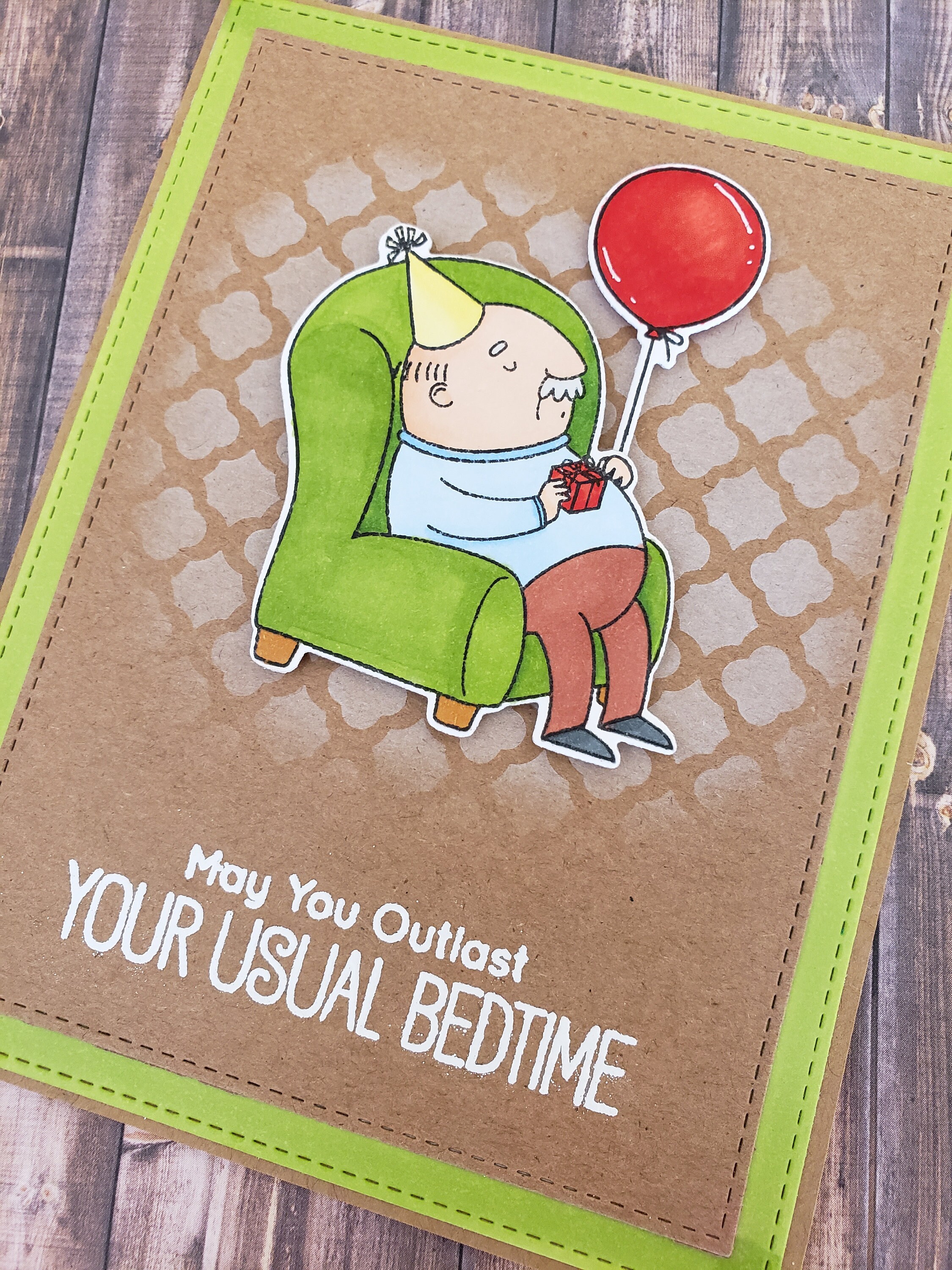 Partied Out Birthday Card, Over the Hill Card, Funny Old Man Card - Etsy