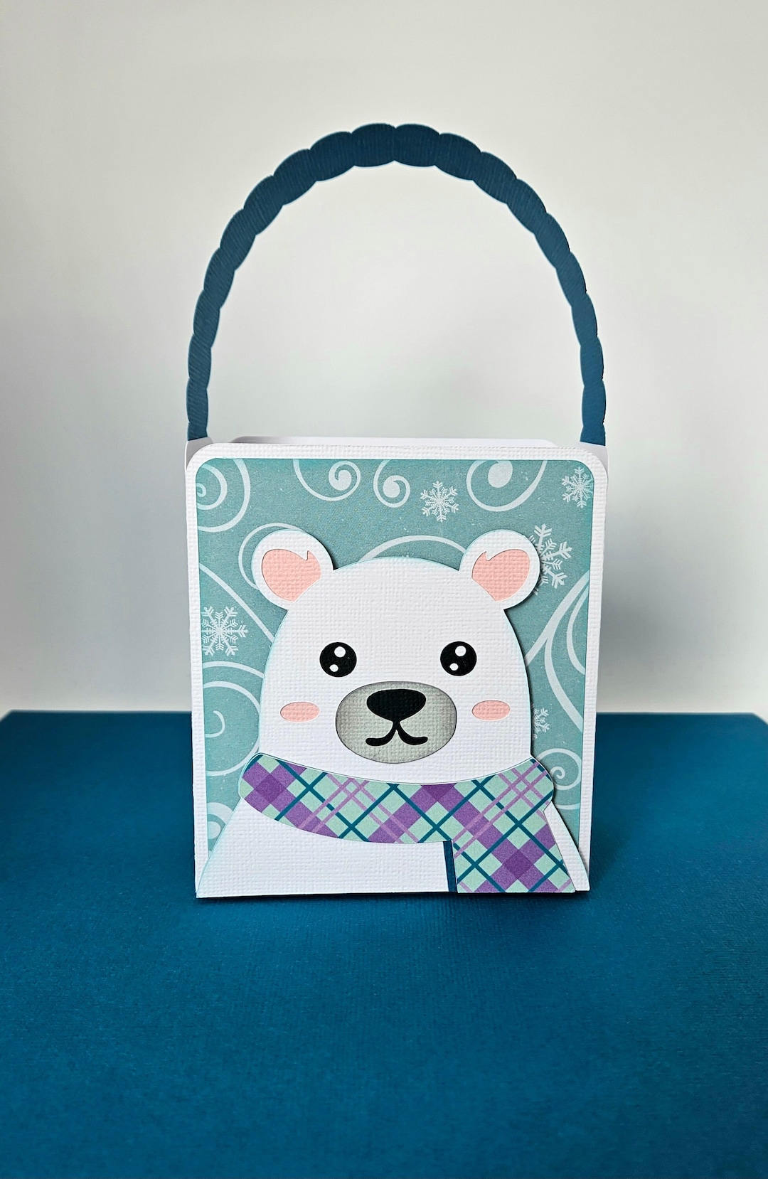 Polar Bear Gift Bag, Christmas Treat Bag - Etsy