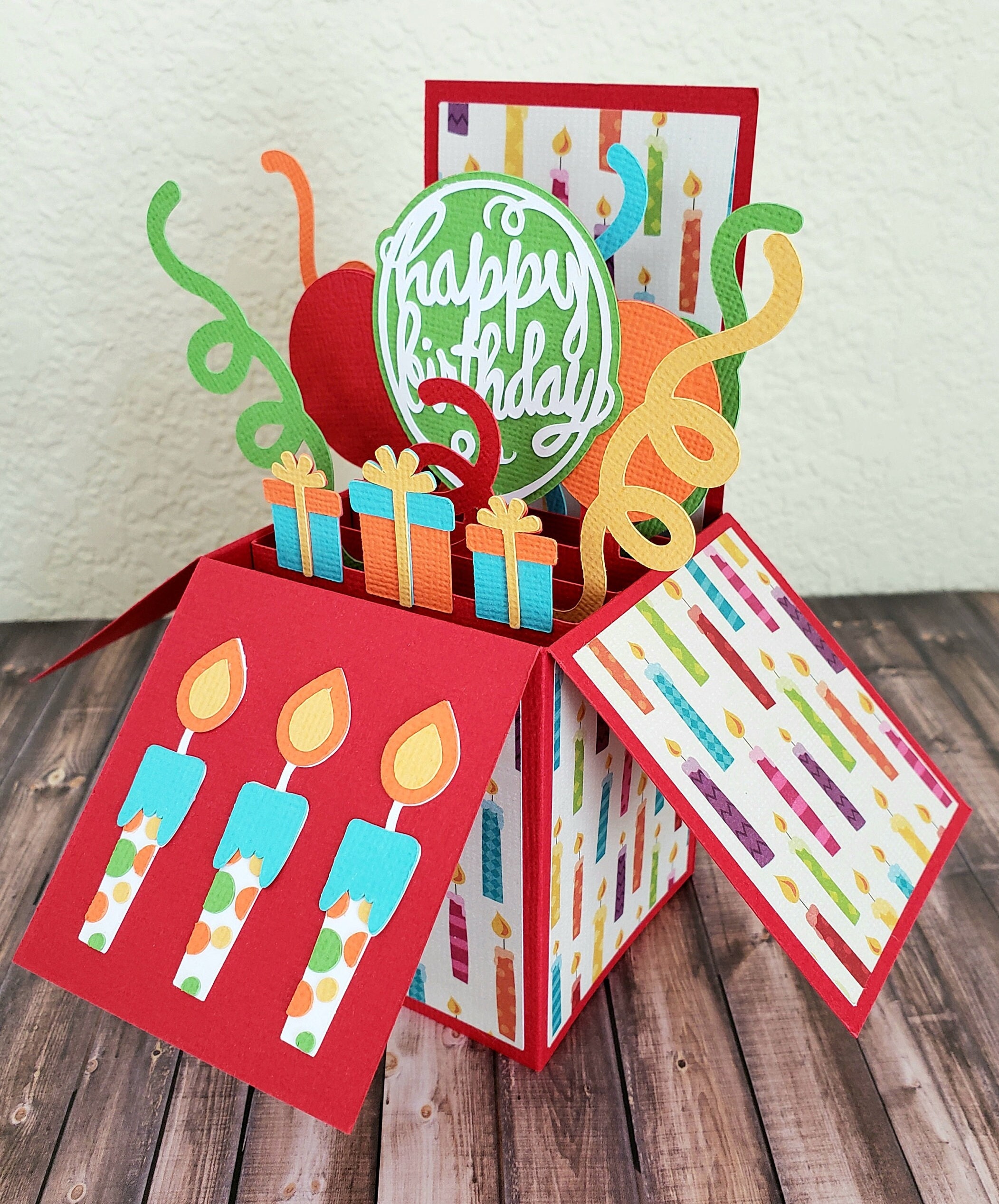 Birthday Box Card, Birthday Explosion Card - Etsy