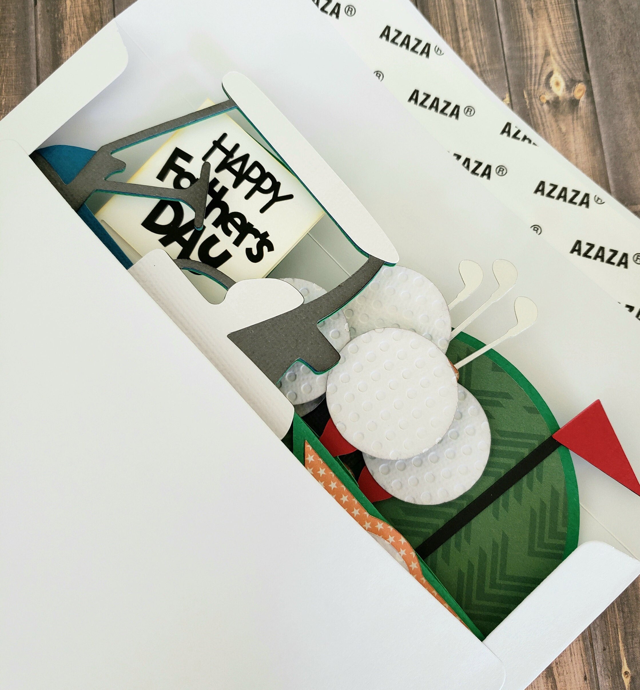 Golf Cart Box Card Father's Day Card Birthday Card - Etsy
