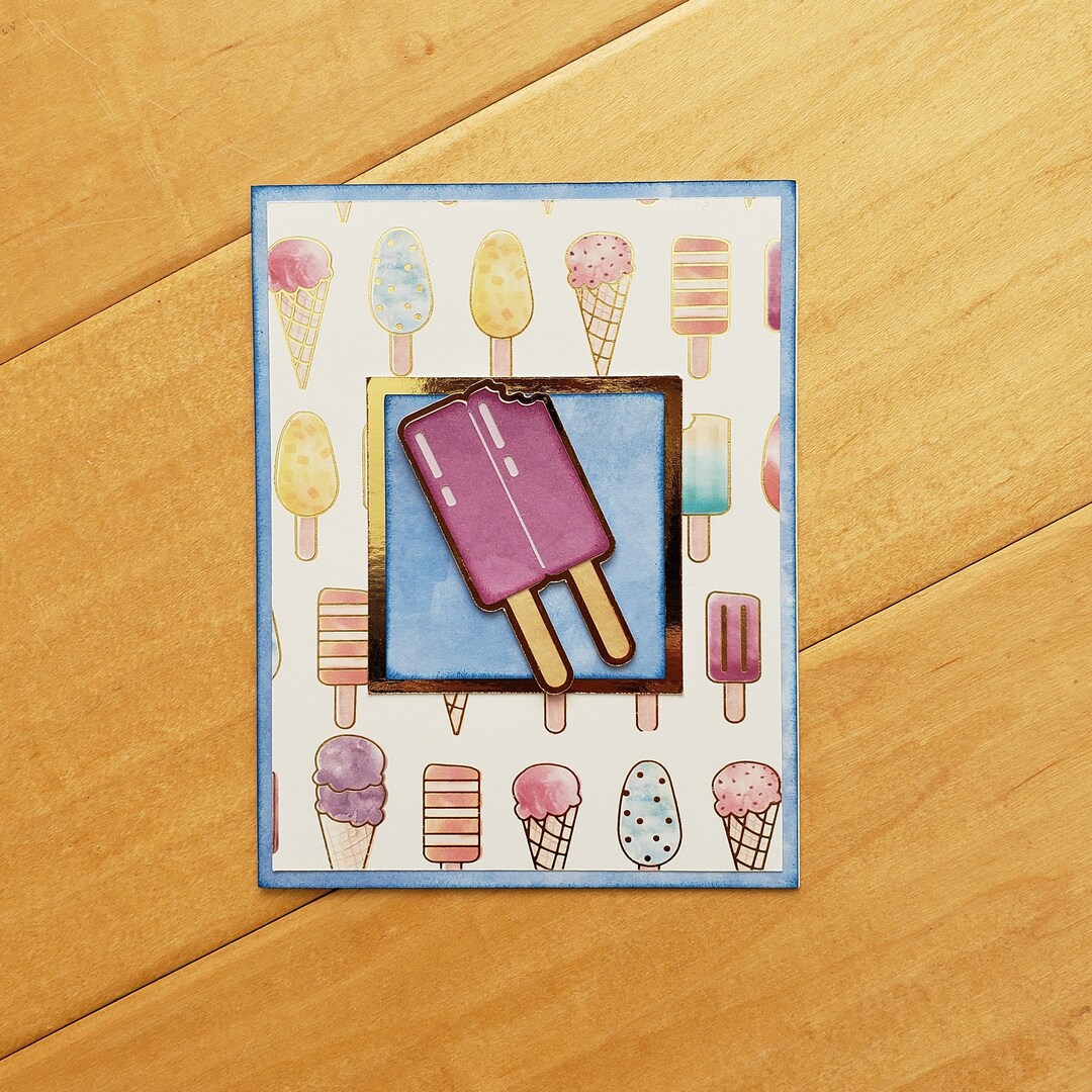 Popsicle Birthday Card, Birthday Card, Thank You Card, Thinking of You ...