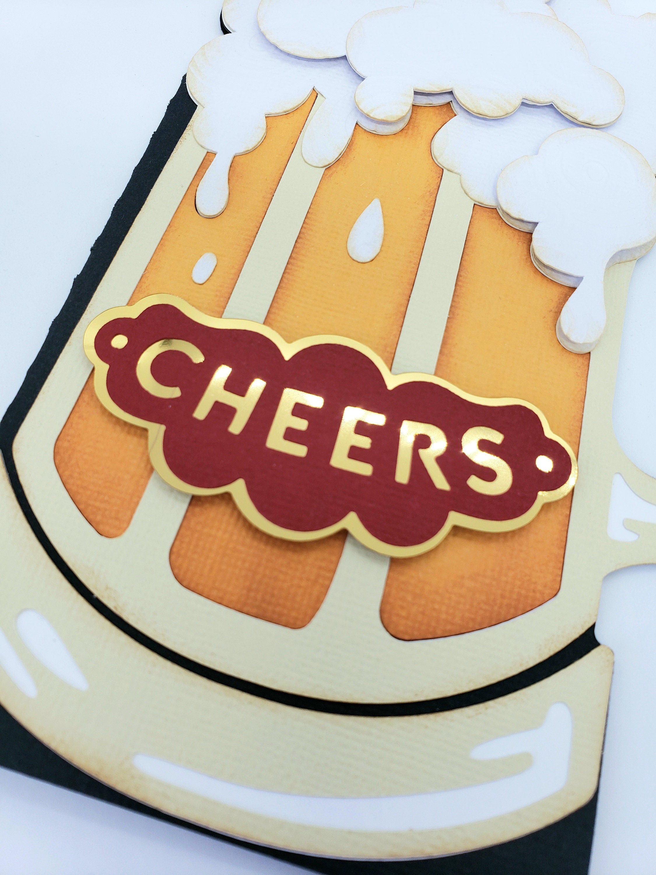 Beer Mug Card Birthday Beer Father's Day Card Cheers - Etsy