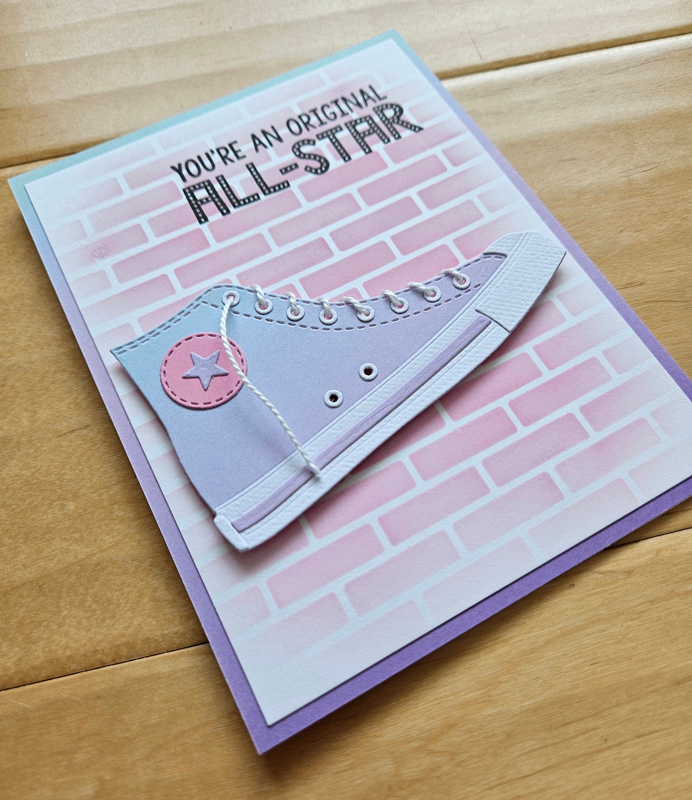 High Top All-star Card, Birthday Card - Etsy