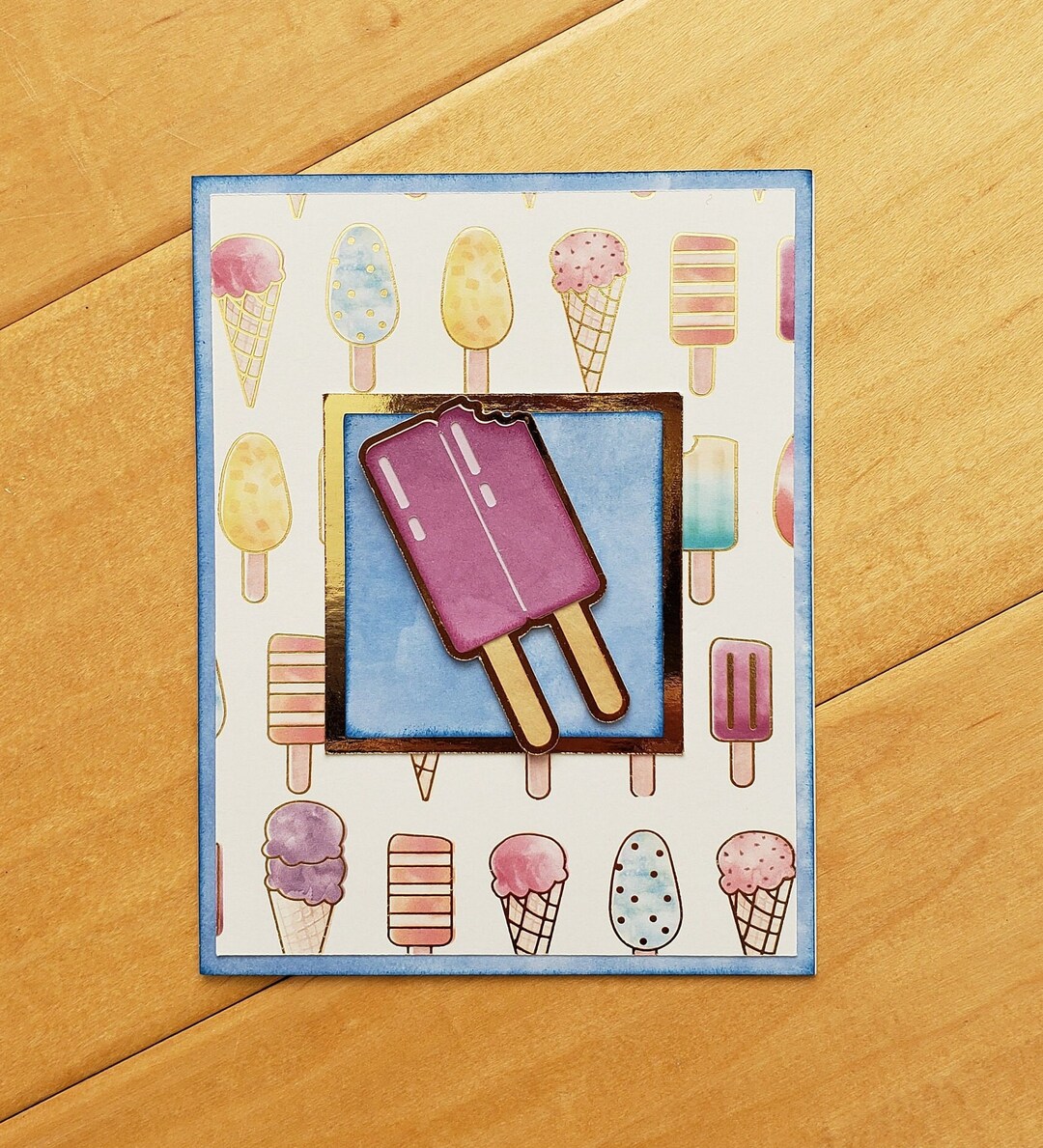 Popsicle Birthday Card, Birthday Card, Thank You Card, Thinking of You ...