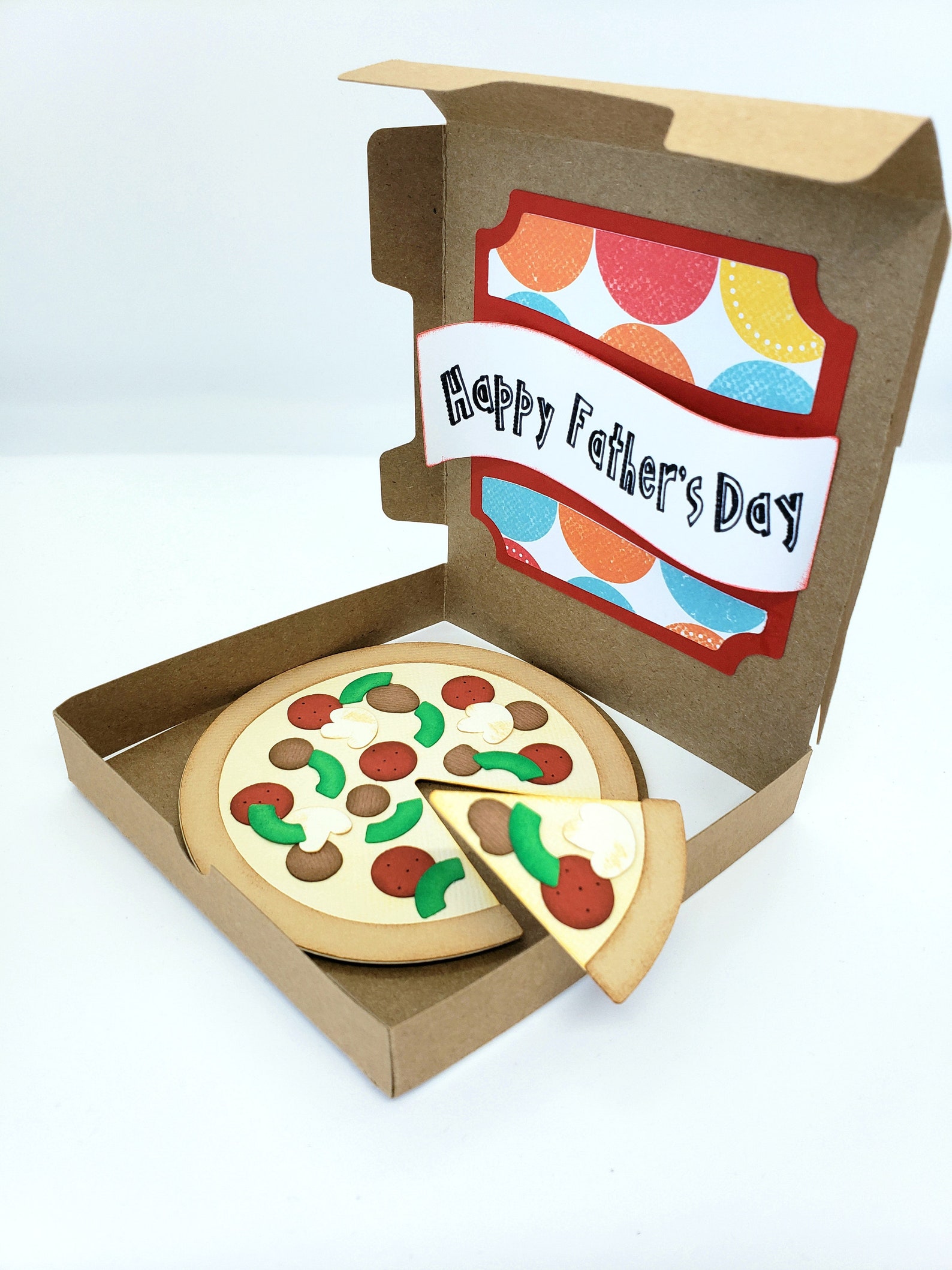 Pizza Box Card Birthday Card Father's Day card thank | Etsy