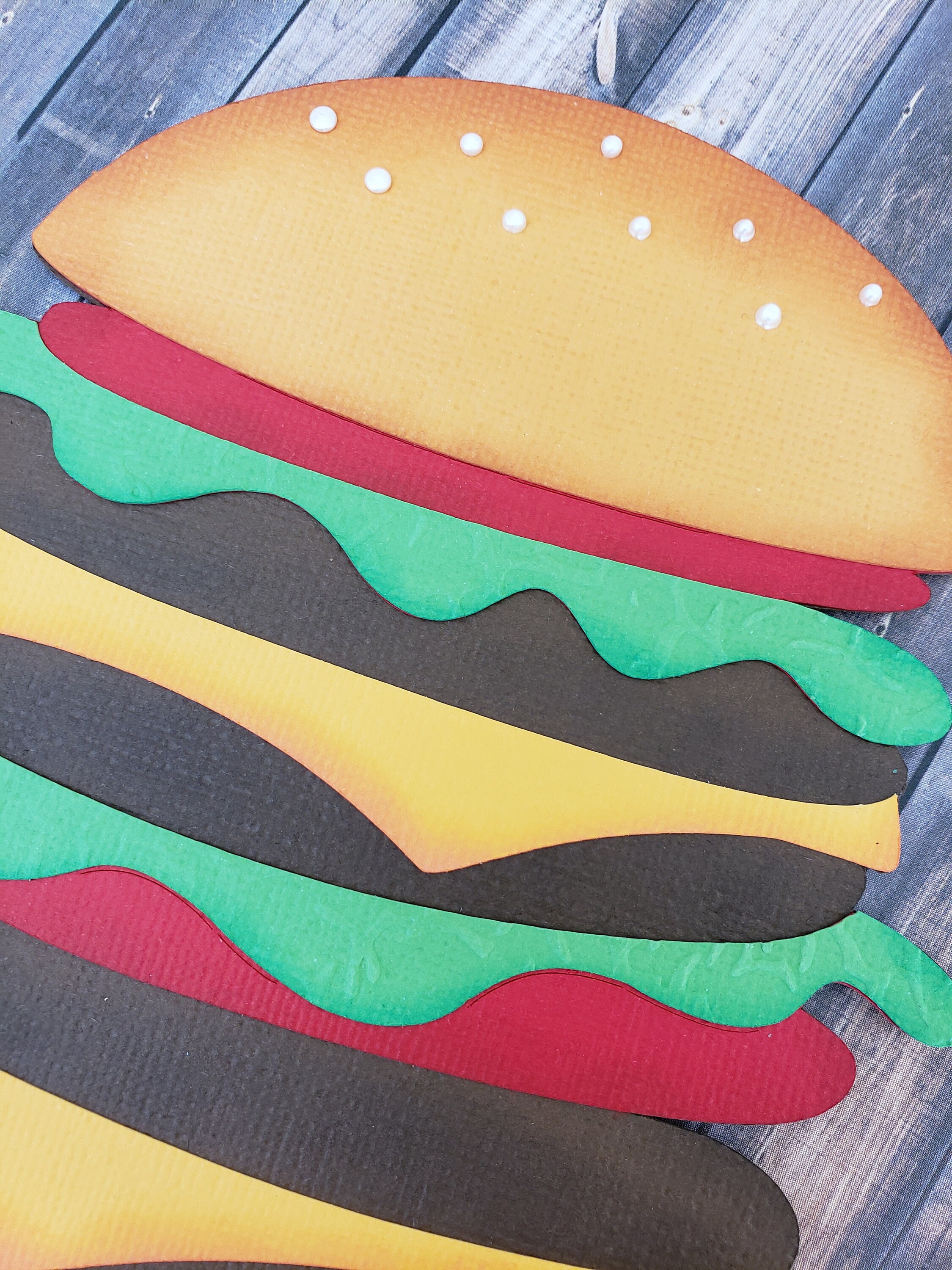 Giant Burger Card, Birthday Card, Thank You Card, Cheeseburger, Father ...