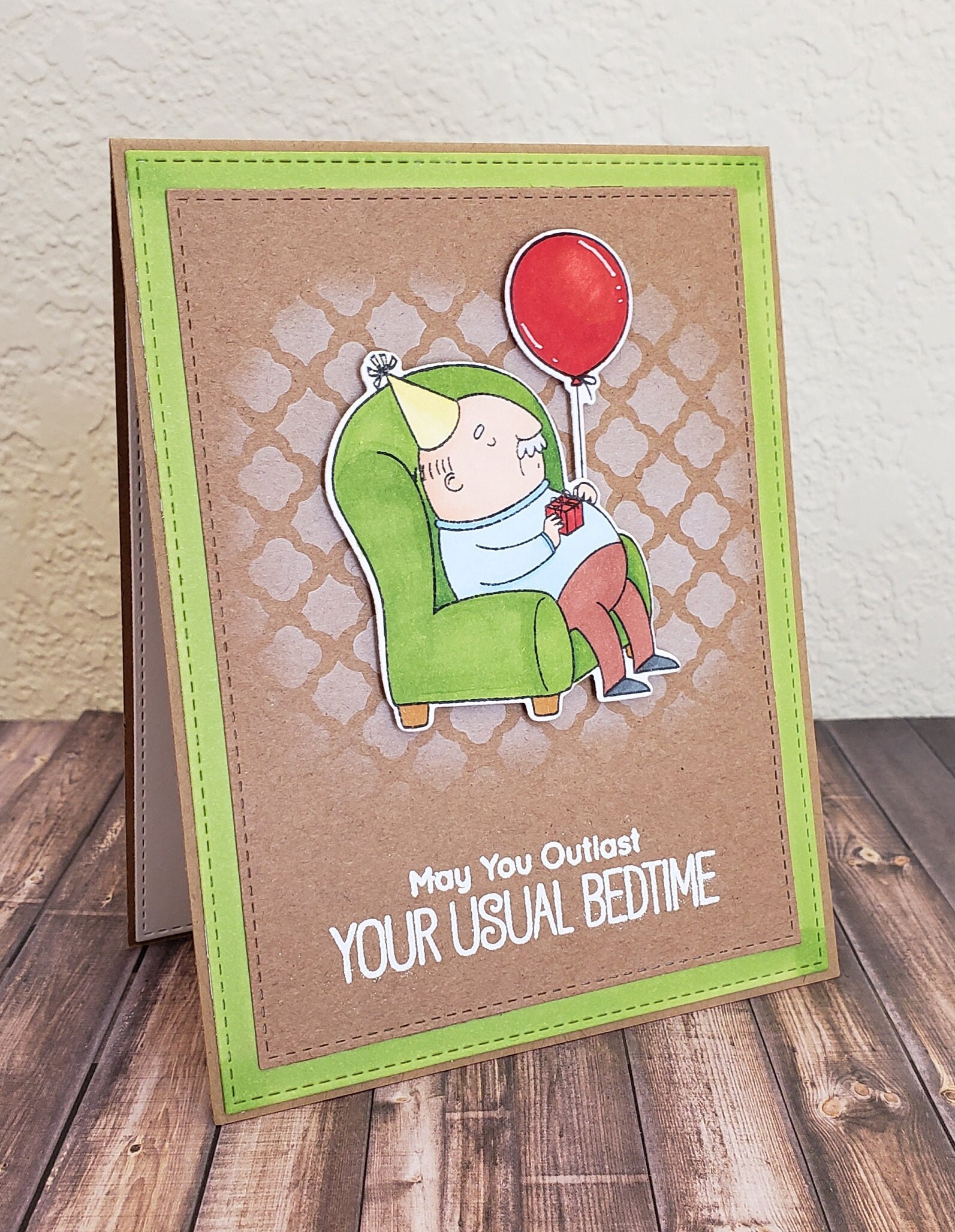 Partied Out Birthday Card, Over the Hill Card, Funny Old Man Card - Etsy