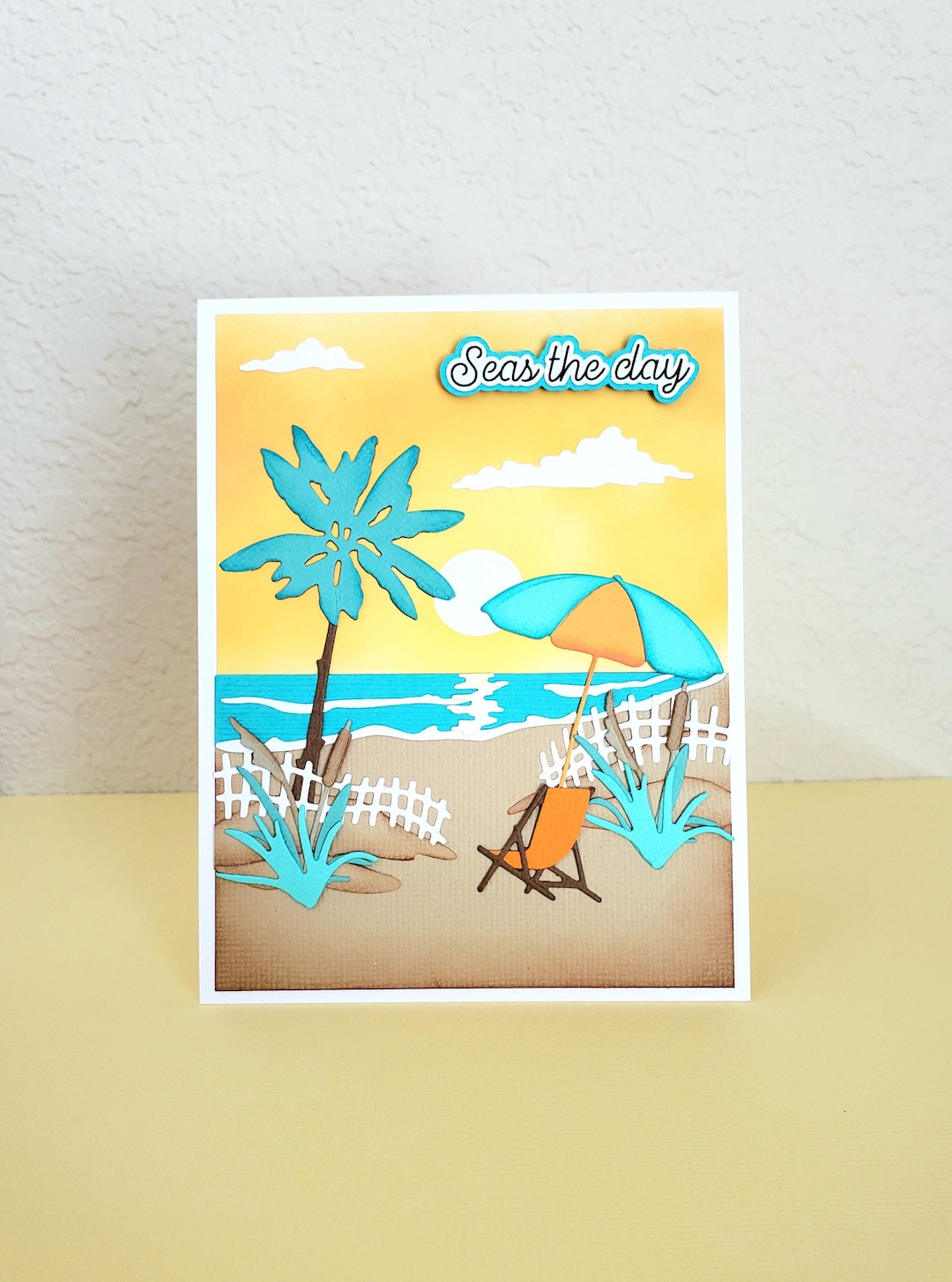 Seas The Day Beach Card Retirement Card Birthday Card Thinking Of