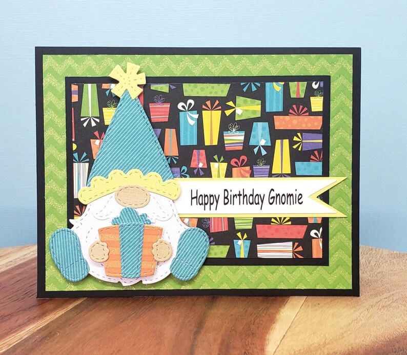 Happy Birthday Gnomie Card, Gnome Birthday Card - Etsy