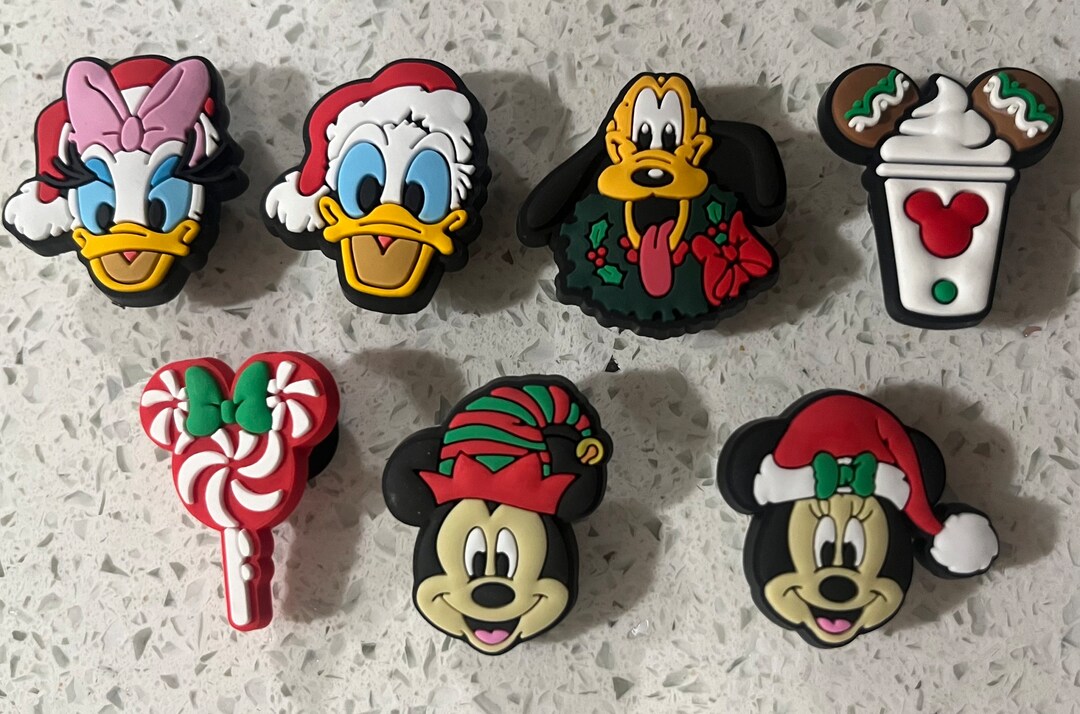 Christmas Disney Croc Charm Bundle 7 Pieces - Etsy