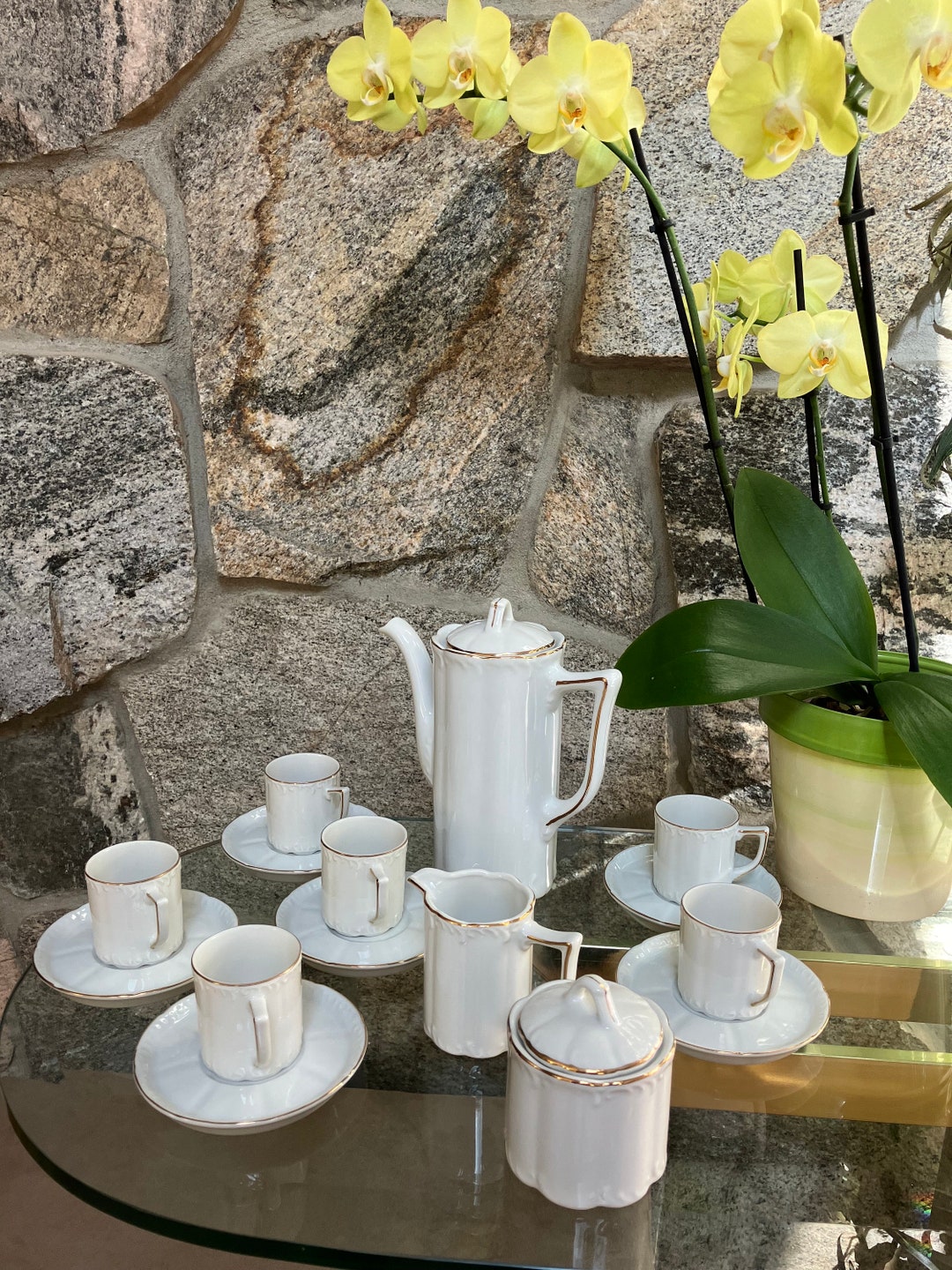 Demi Tasse Cups and Saucers - Etsy