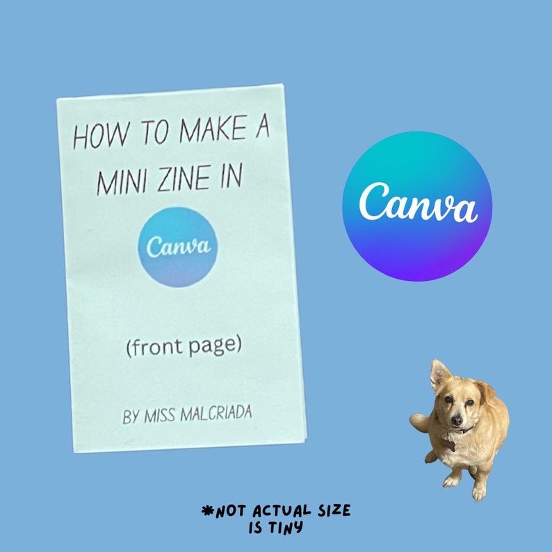 How to Make a Mini Zine on Canva Mini Zine - Etsy