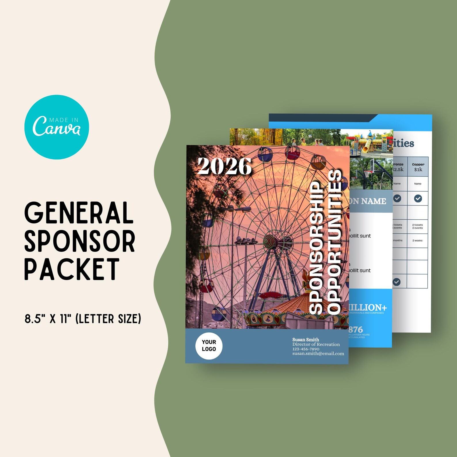 Generic Sponsor Packet, Partnership, Corporate, Event, Business ...