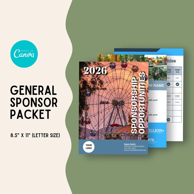 Generic Sponsor Packet, Partnership, Corporate, Event, Business ...