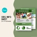 Organization Info Sheet, About Us, One-pager, Financial, Digital ...
