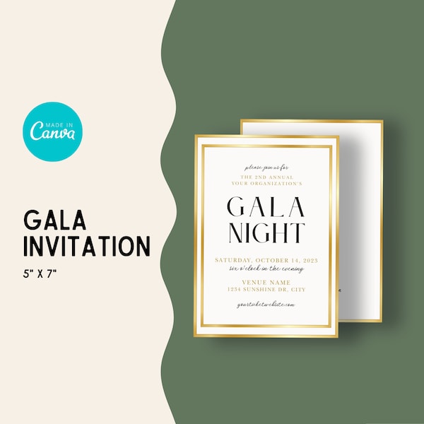 Gala Invitation - Etsy