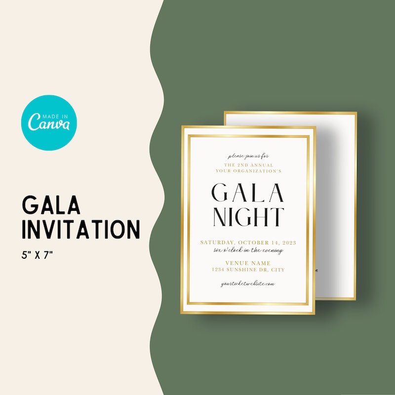 Gala Invitation - Etsy