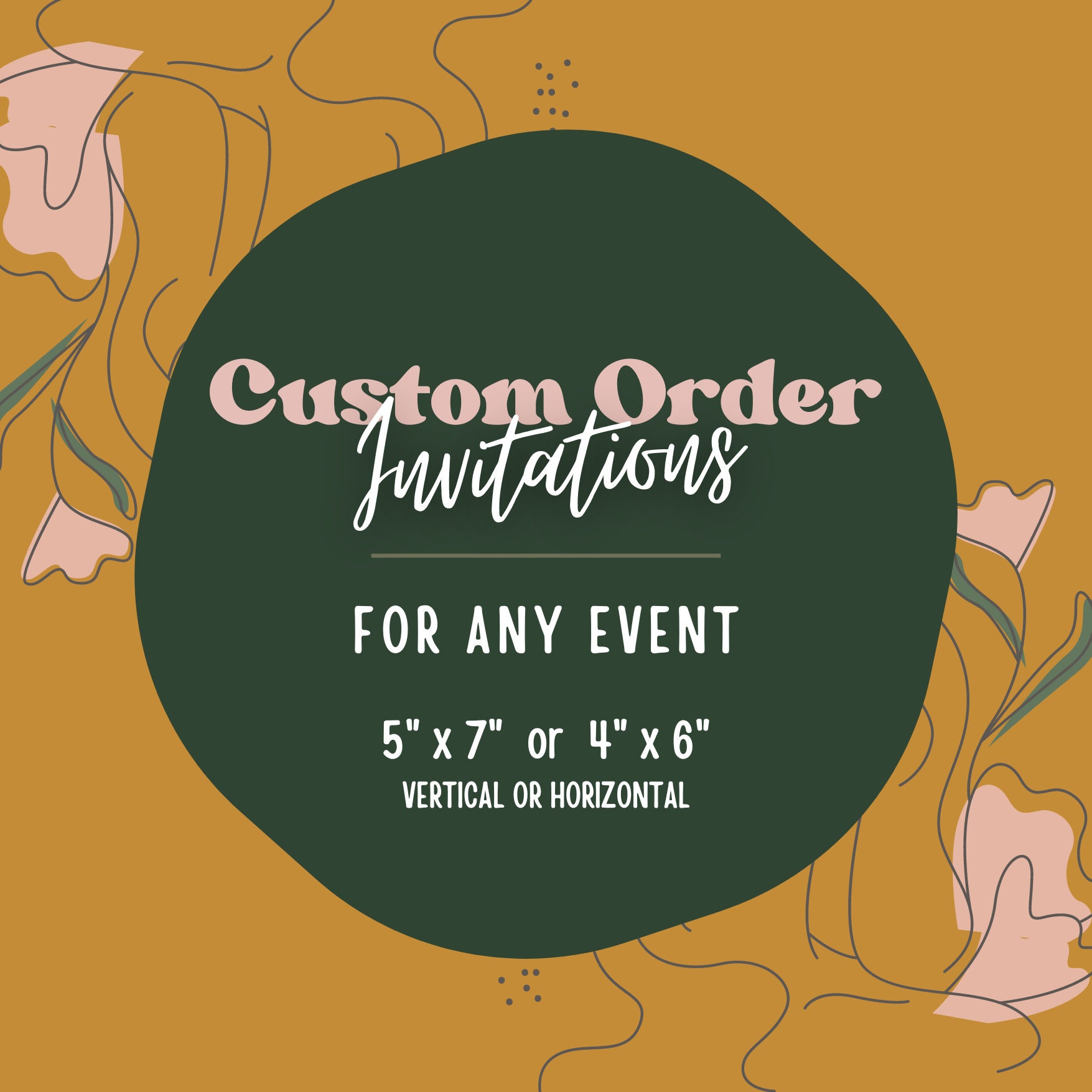 Custom Invitation, Template, Any Occasion, Personalized, Printable ...