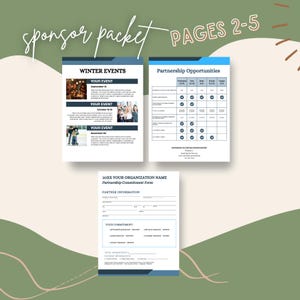 Generic Sponsor Packet, Partnership, Corporate, Event, Business ...