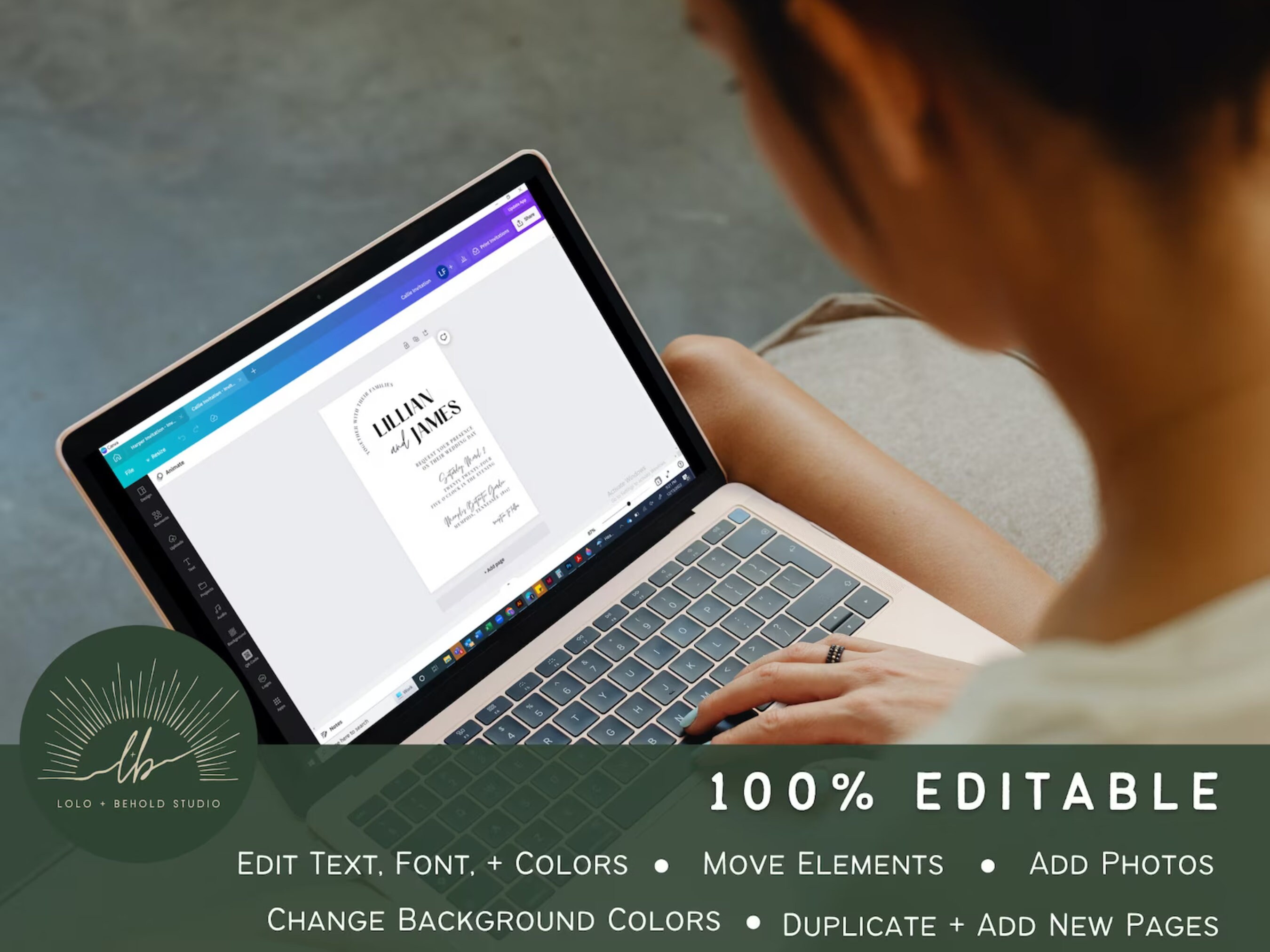 Nonprofit Trifold Brochure Impact Report Instant Download Digital