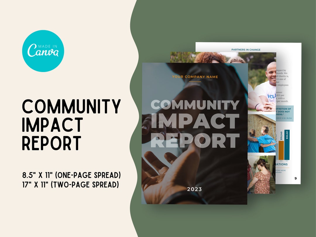 Community Impact Report, Financial, Instant Download, Digital, Partner ...
