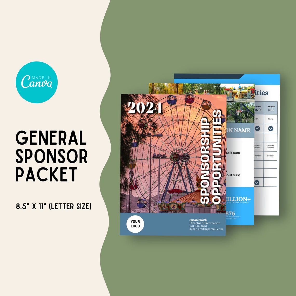 Generic Sponsor Packet, Partnership, Corporate, Event, Business ...